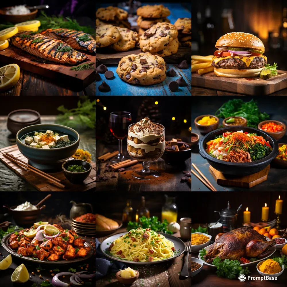 Food Mastery Premium Studio Photography Midjourney Prompt | PromptBase