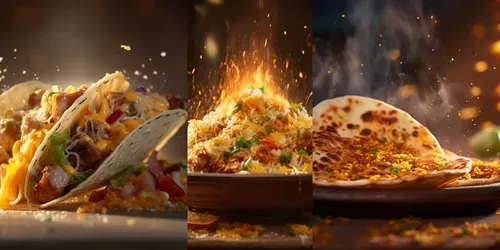 Realistic Food Explosion Photographs Midjourney Prompt | PromptBase