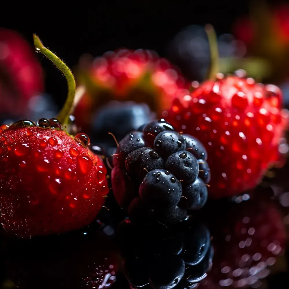 Sumptuous Fruit Macros Midjourney Prompt | PromptBase