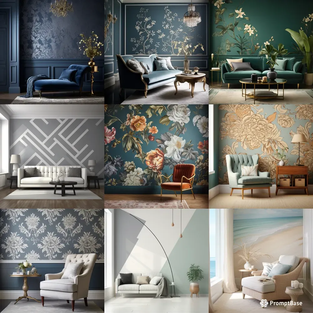 Themed Wallpaper Collections Midjourney Prompt | PromptBase