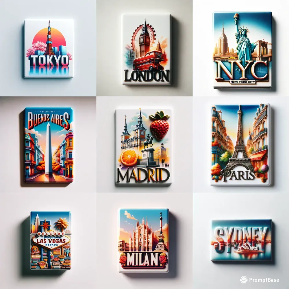 Editable Magnet Design DALL·E Prompt | PromptBase
