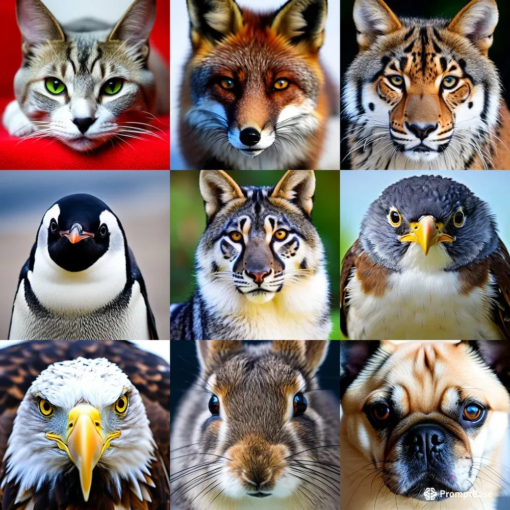 Realistic Animal Pet Portraits Photos Stable Diffusion Prompt | PromptBase