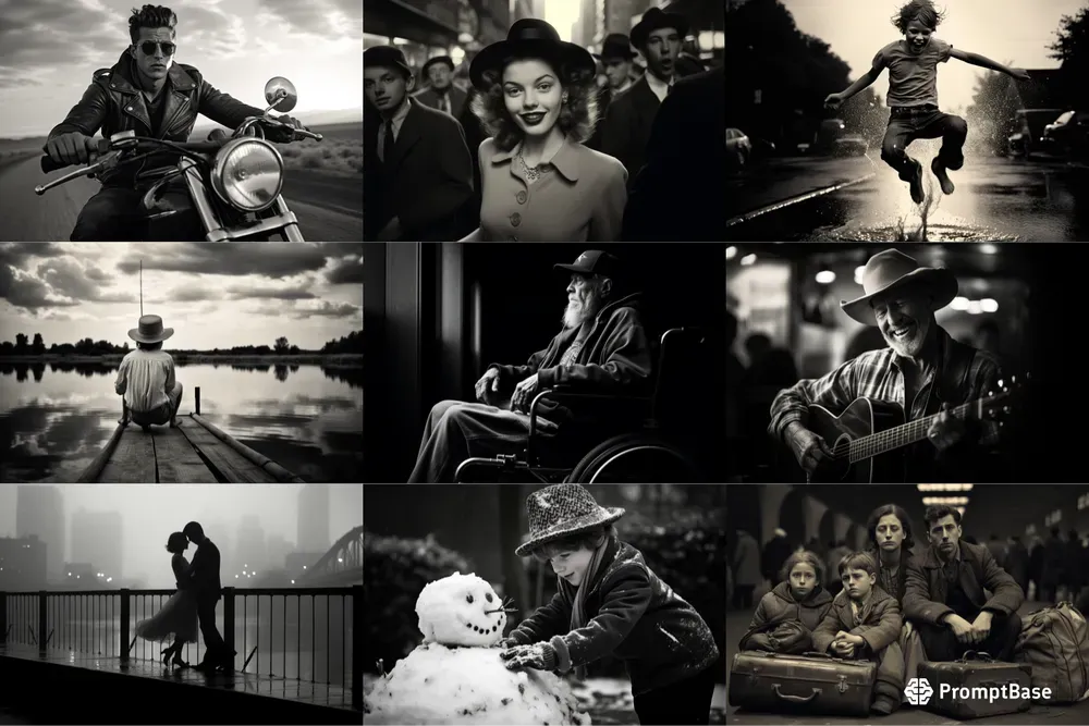 Urban And Social Photography 1950s Midjourney Prompt | PromptBase