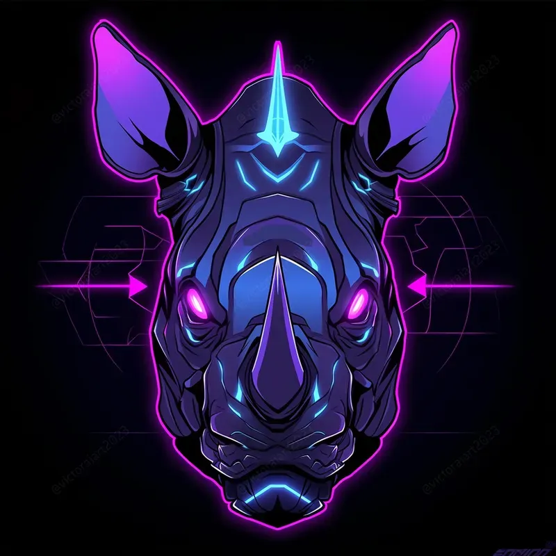 Animals Synthwave Artworks Midjourney Prompt | PromptBase