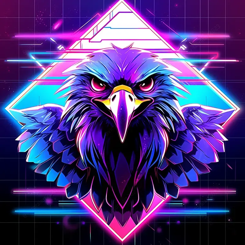 Animals Synthwave Artworks Midjourney Prompt | PromptBase