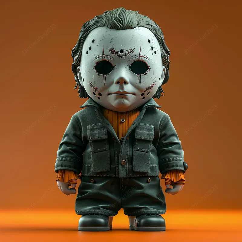 3D Villain Creepy Movie Character Art Midjourney Prompt | PromptBase