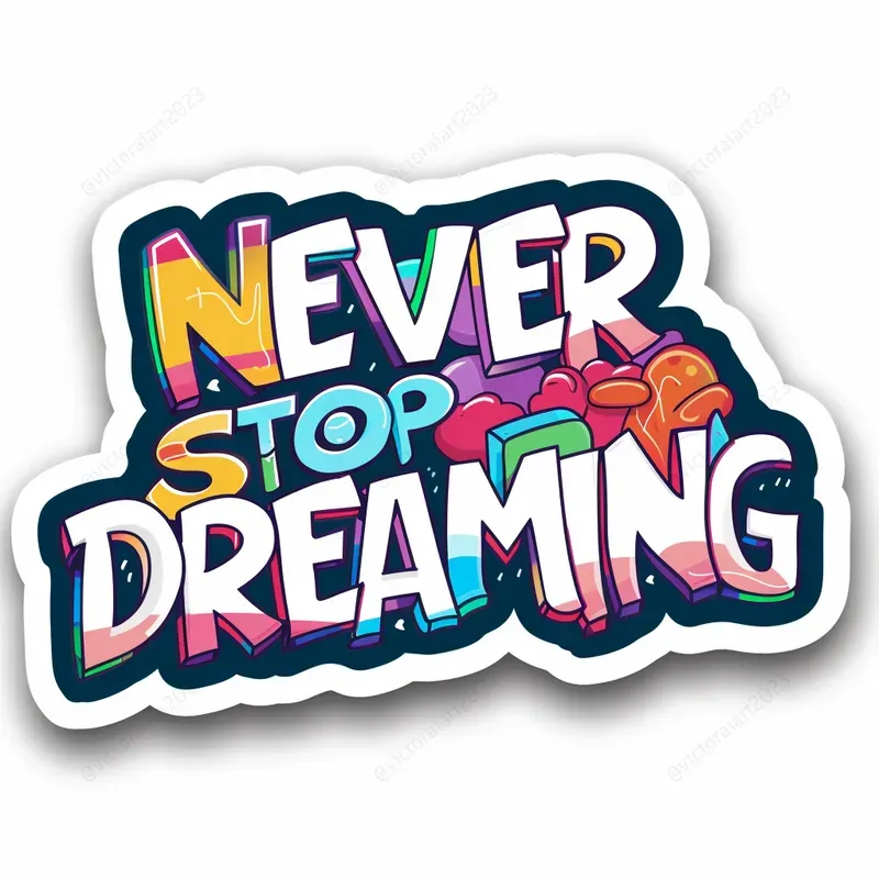 Simple Quotes Sticker Art Midjourney Prompt | PromptBase