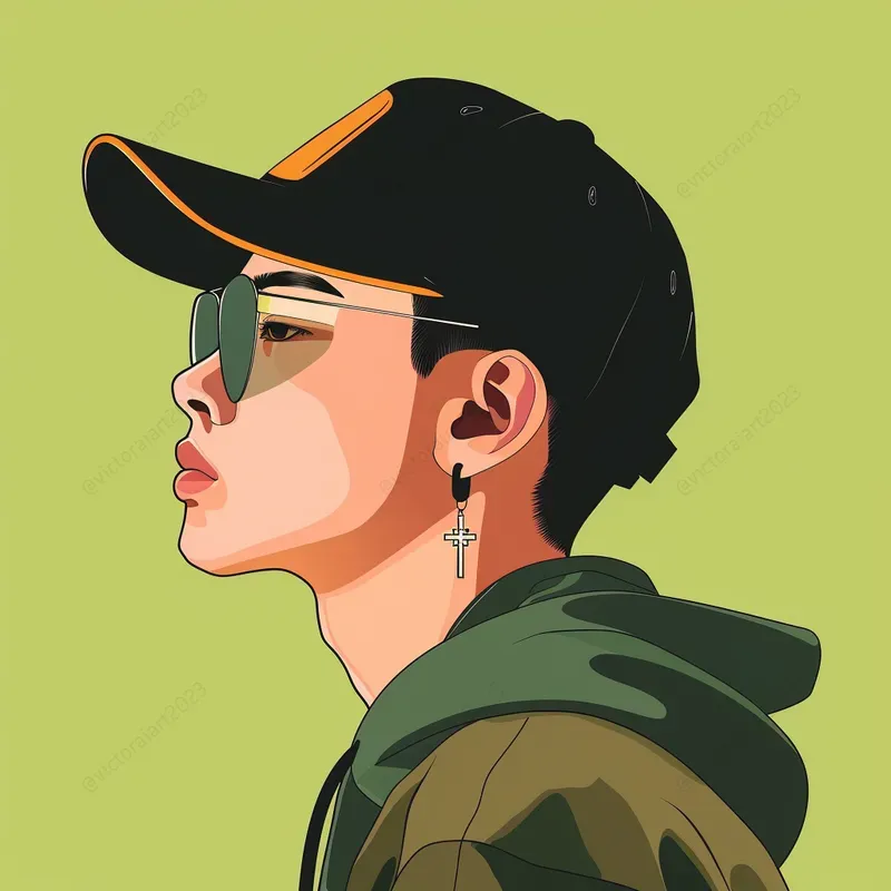 Minimalist NFT Portrait Style Midjourney Prompt | PromptBase