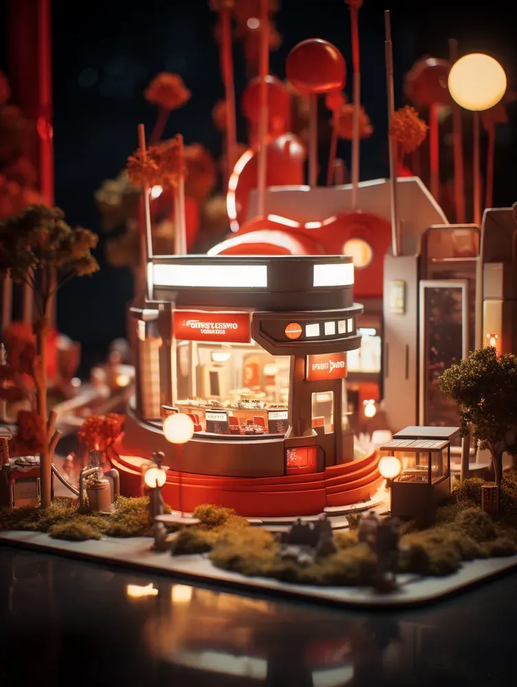 Simulation Popup Stores Midjourney Prompt | PromptBase