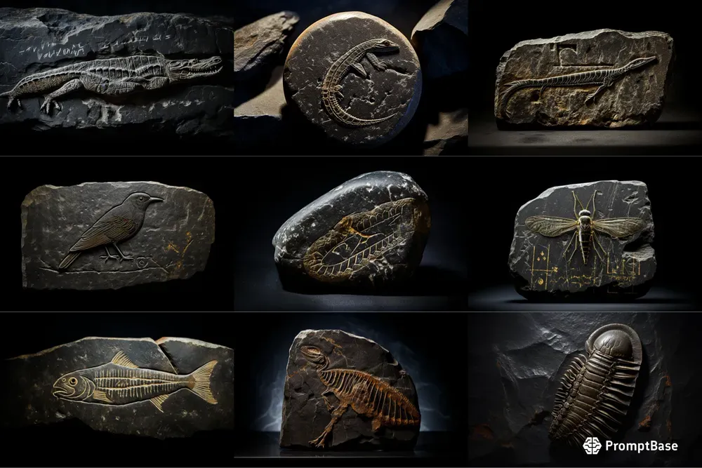 Animal Fossils Midjourney Prompt | PromptBase