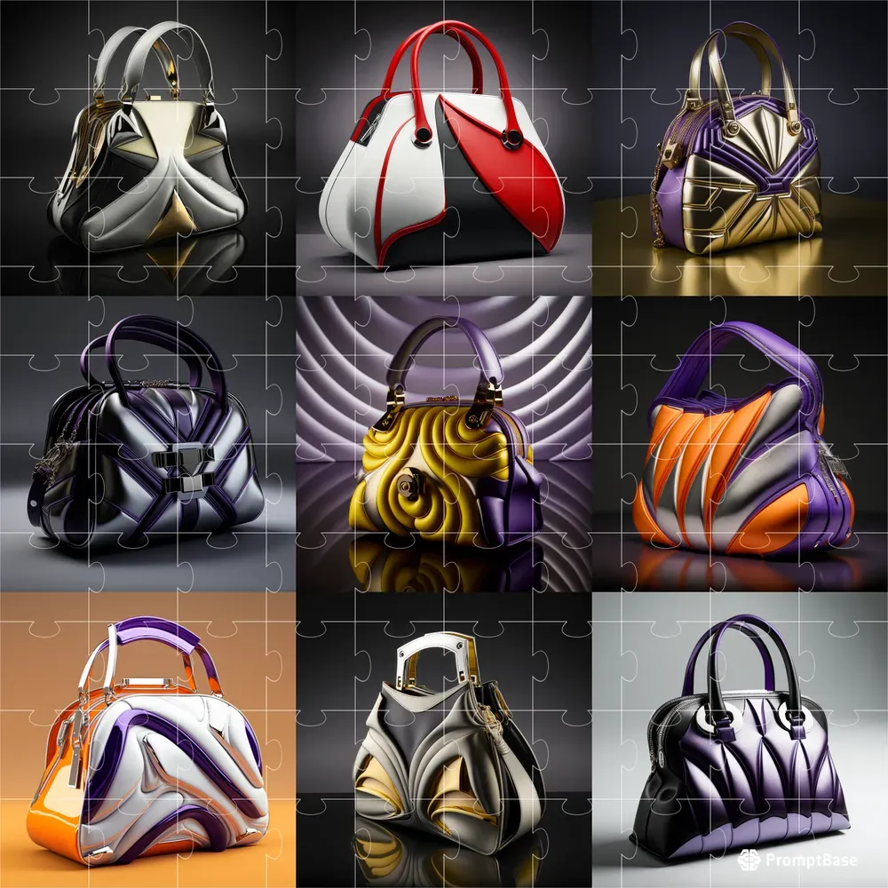 High Fashion Women Handbag Designs Midjourney Prompt | PromptBase