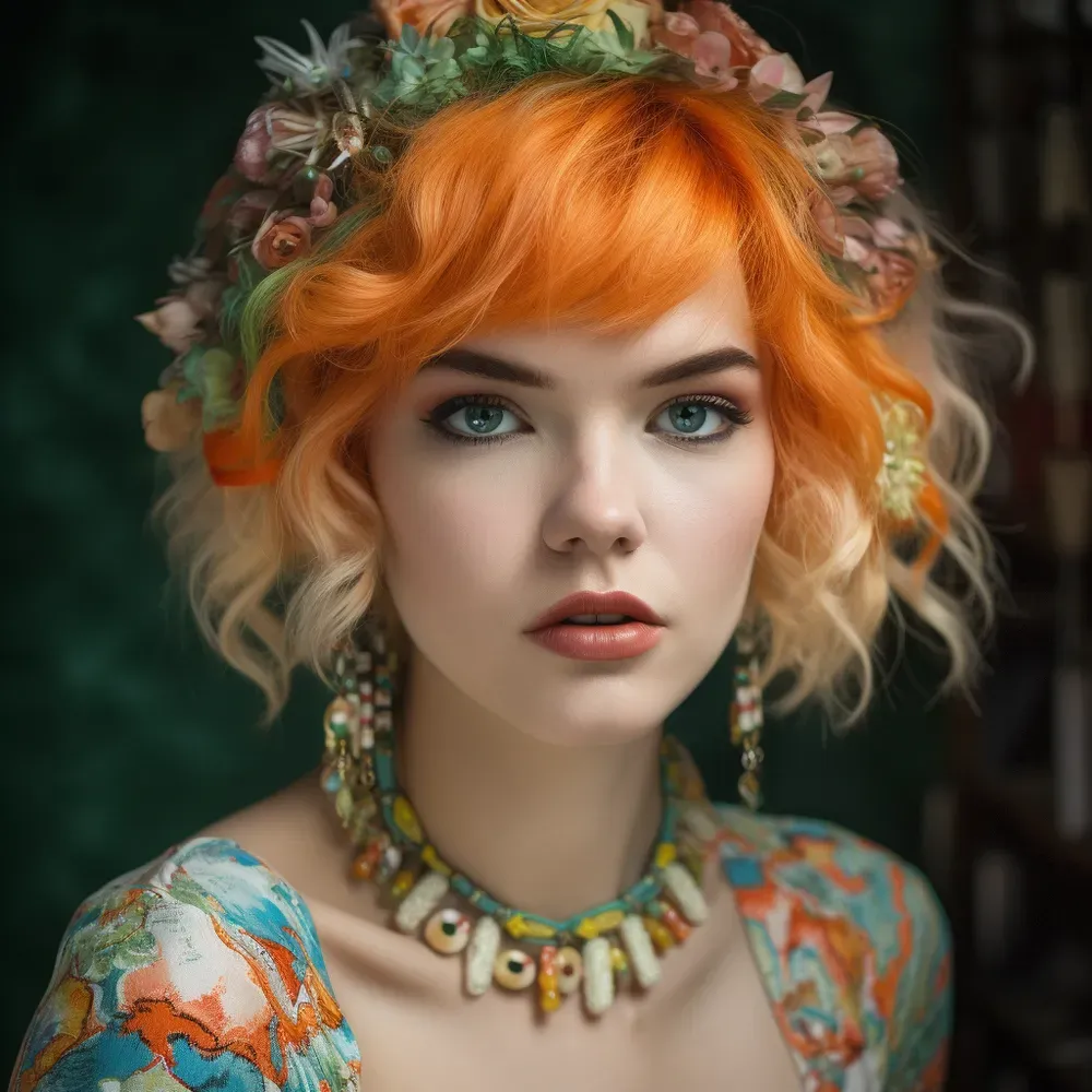 Fine Art Portraits With Wigs Midjourney Prompt | PromptBase