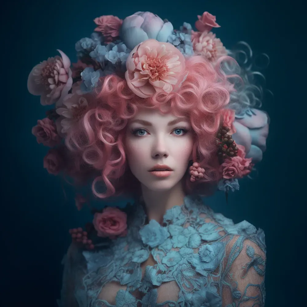 Fine Art Portraits With Wigs Midjourney Prompt | PromptBase