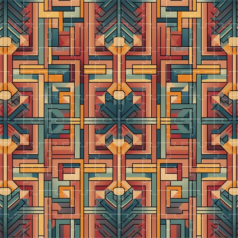 Colourful Repetitive Geometric Patterns Midjourney Prompt | PromptBase