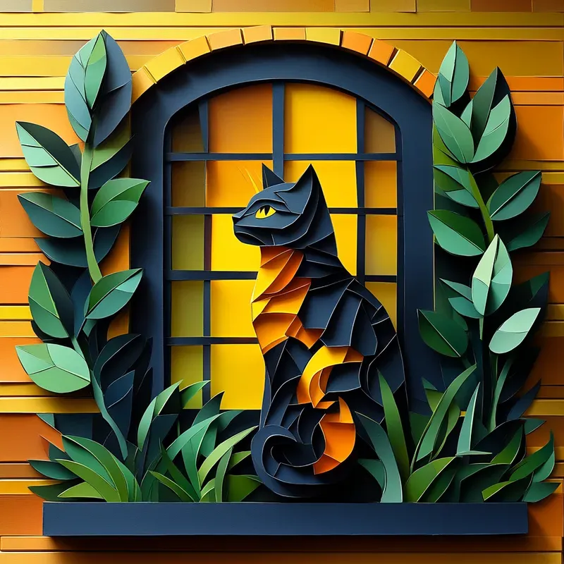 Charming Layered Papercut Scenes Midjourney Prompt | PromptBase