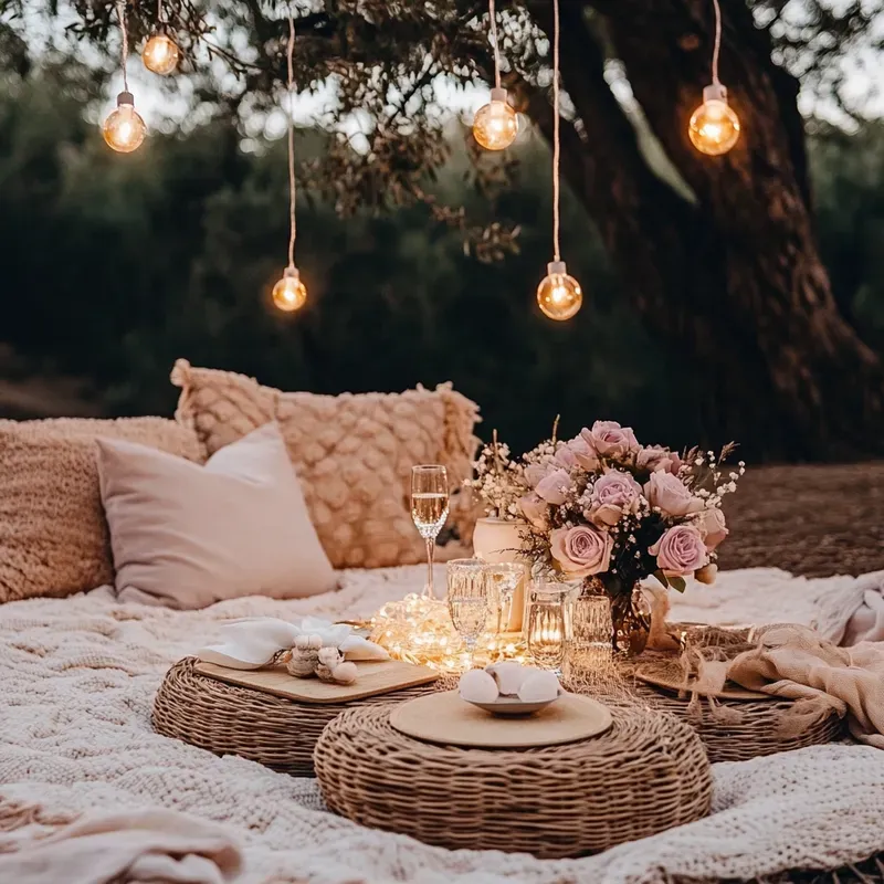Boho Picnic Photographs Midjourney Prompt | PromptBase