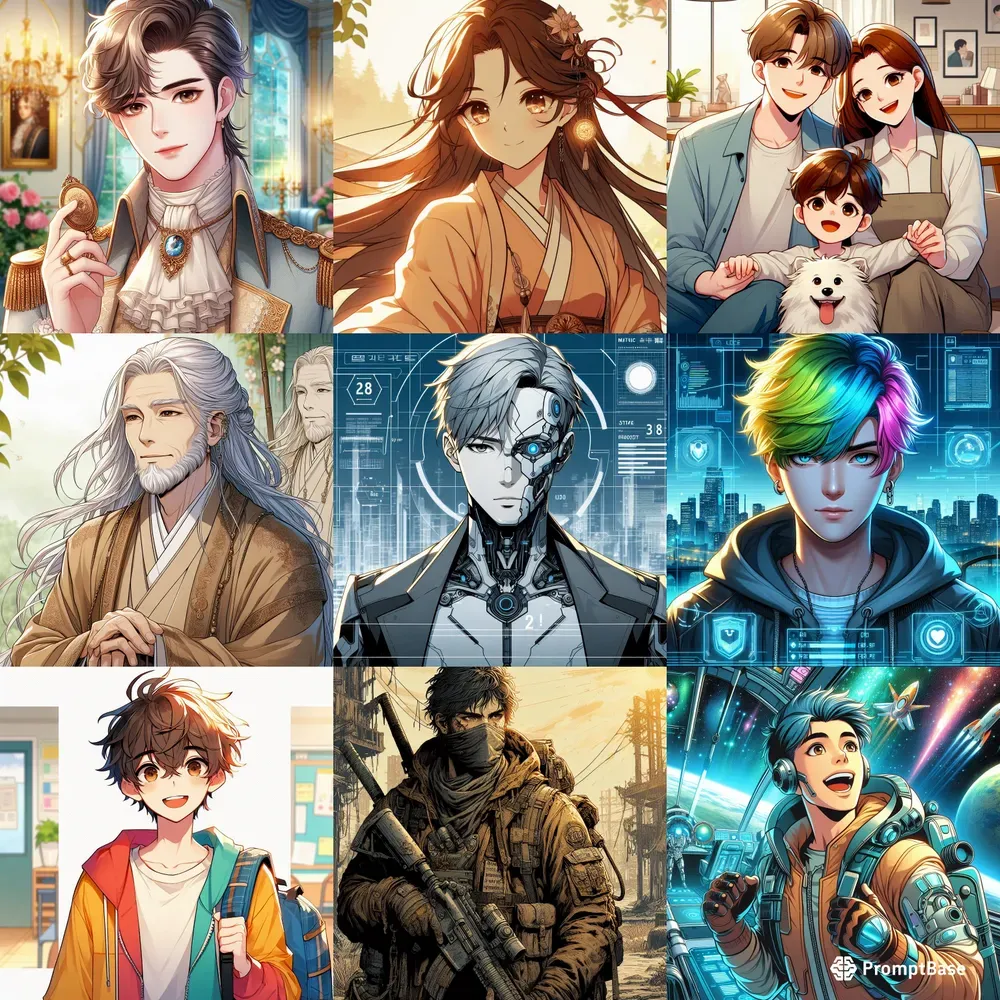 Character Illustration Manhwas DALL·E Prompt | PromptBase