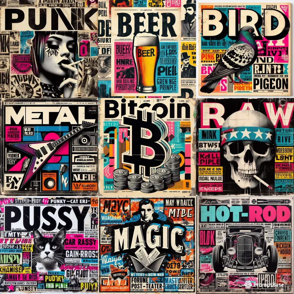 Punk Collages DALL·E Prompt | PromptBase