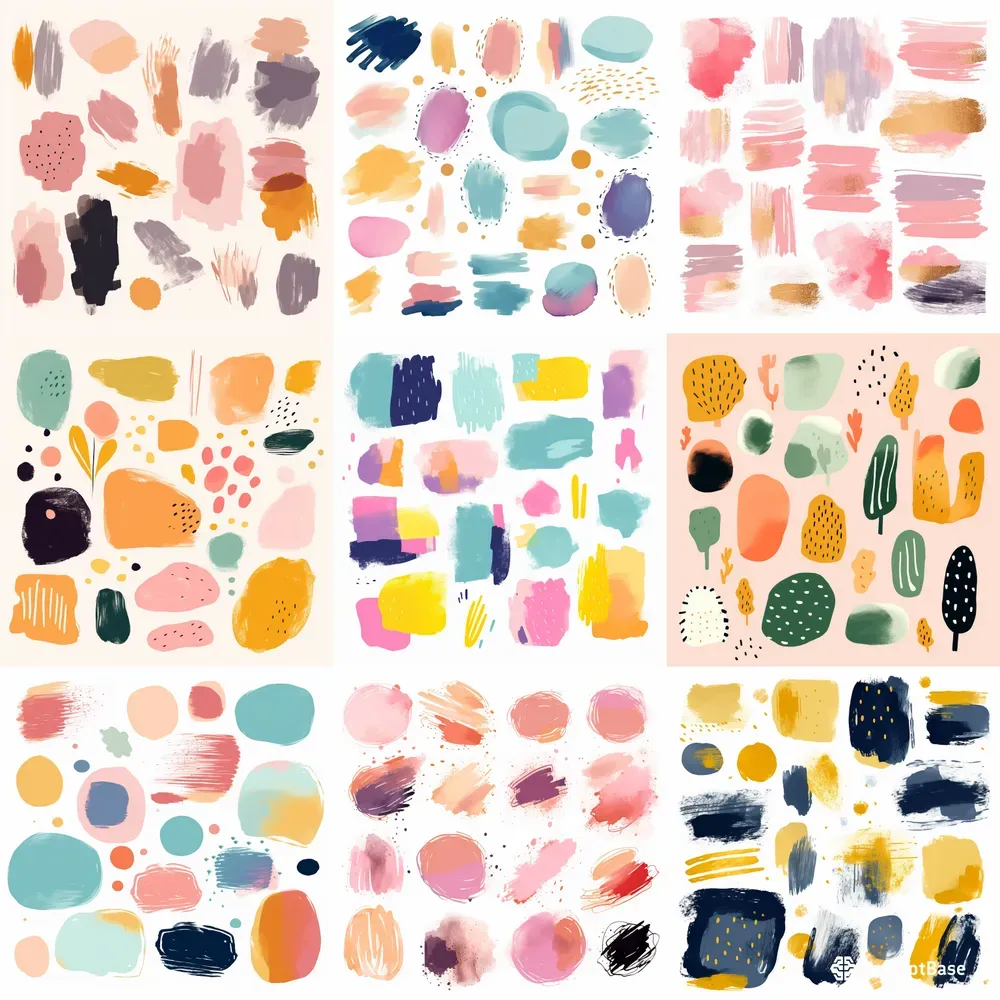 Colour Blobs For Graphic Designs Midjourney Prompt | PromptBase