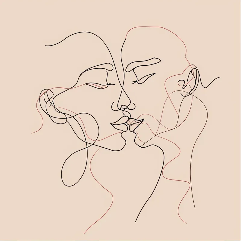 Minimalist Elegant Single Line Drawings Midjourney Prompt | PromptBase