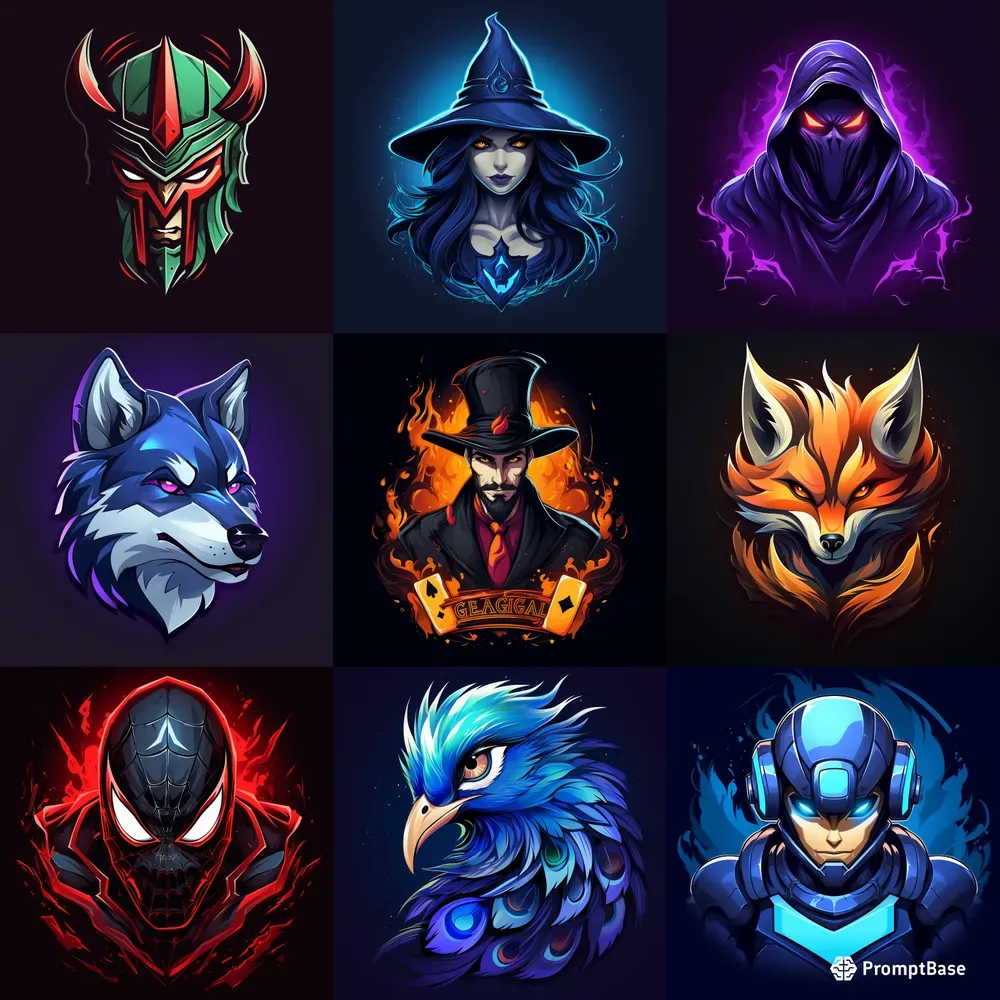 Esport Logos Realistic Modern Mascots Midjourney Prompt | PromptBase