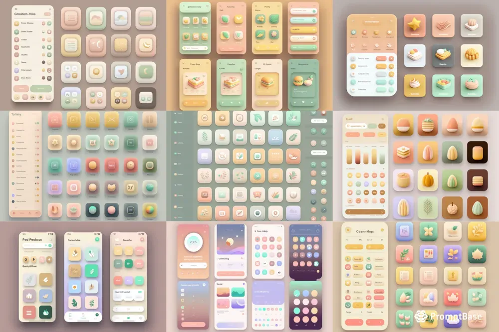 Iconic Icons For Apps Midjourney Prompt | PromptBase