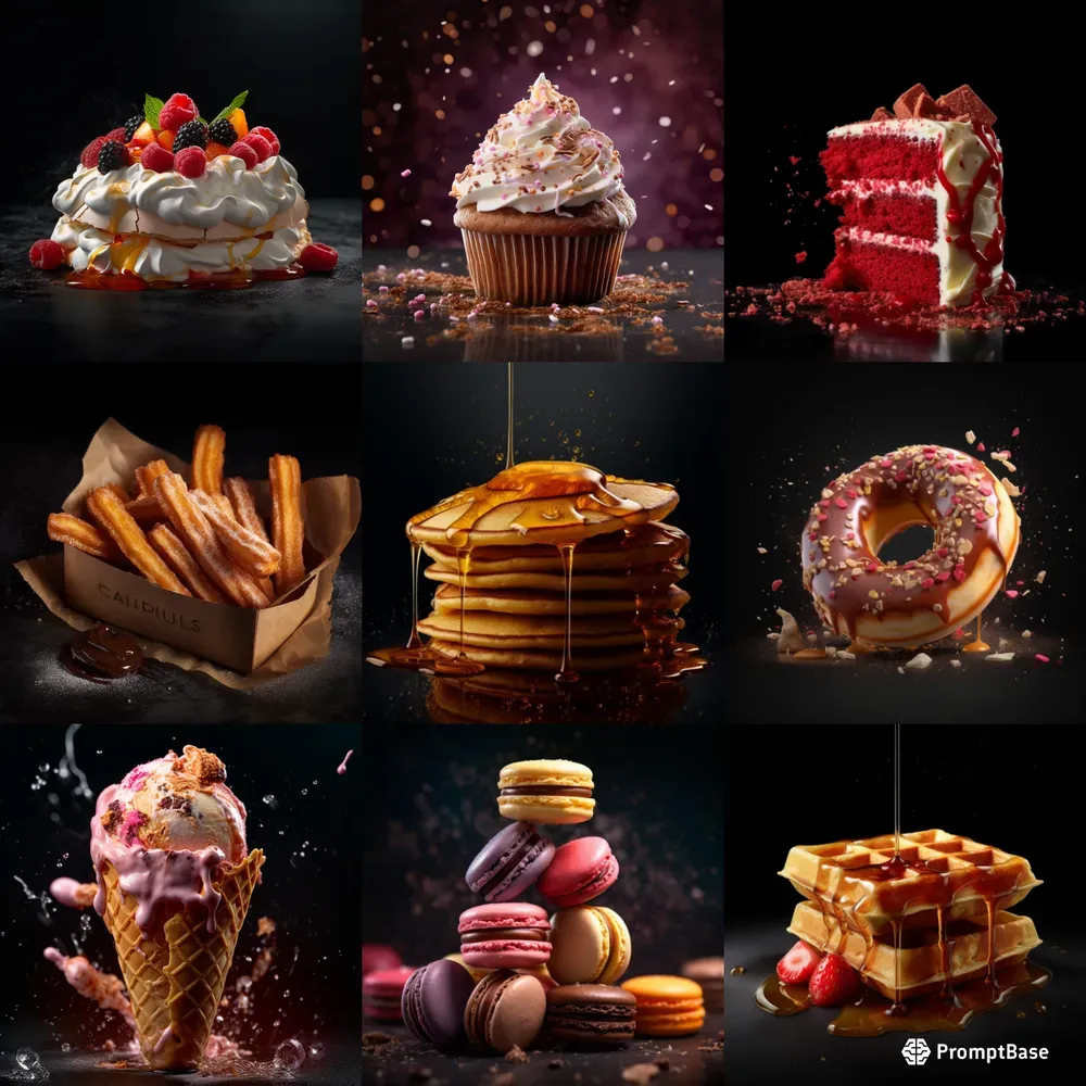 Realistic Sweets Midjourney Prompt | PromptBase