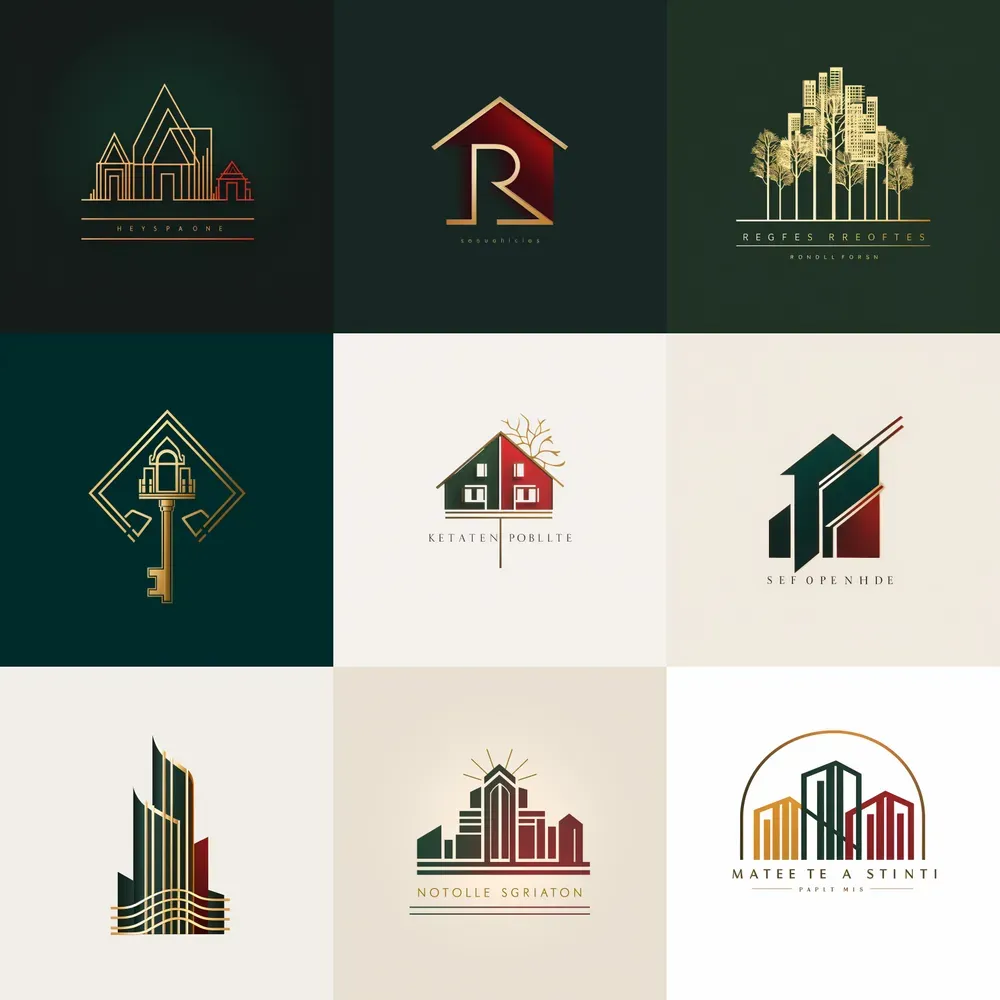Real Estate Logo Designs Midjourney Prompt | PromptBase