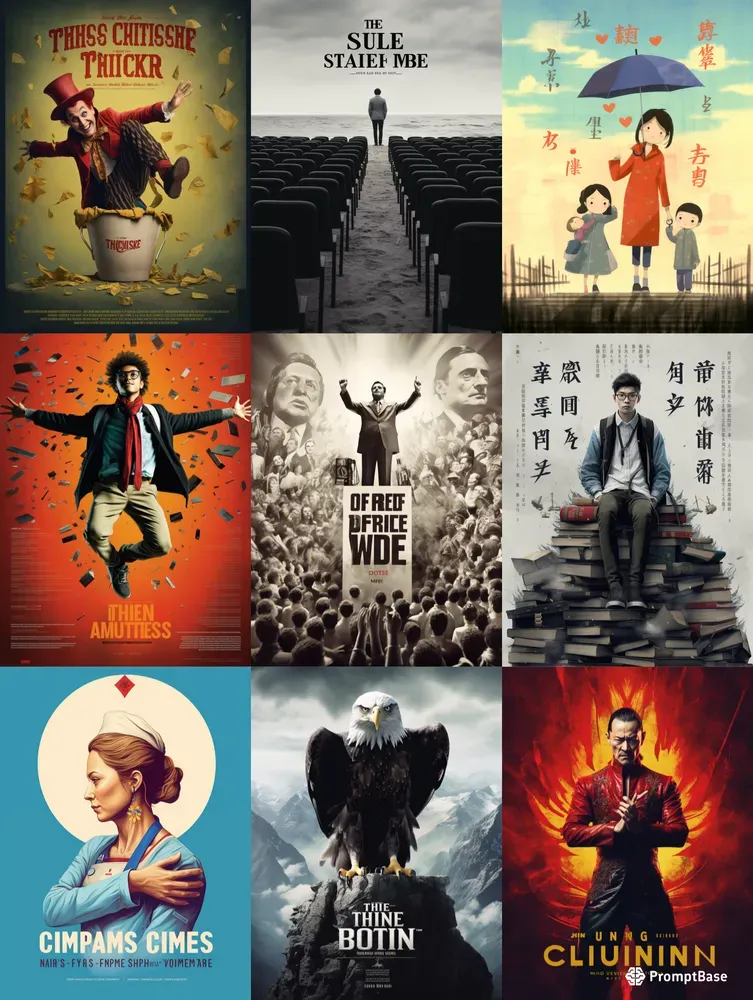 Creative Film Posters Midjourney Prompt | PromptBase