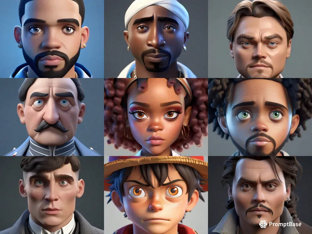 Pixar Style Characters Leonardo Ai Prompt | PromptBase