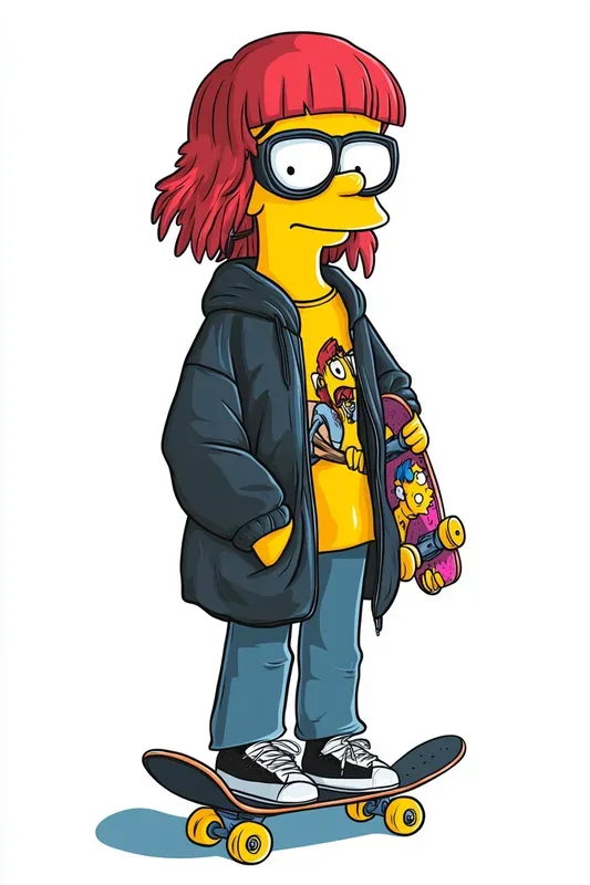 Customizable Simpsons-style Characters Midjourney Prompt | PromptBase