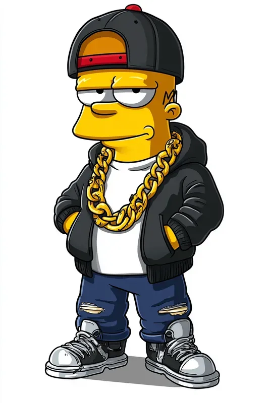 Customizable Simpsons-style Characters Midjourney Prompt | PromptBase