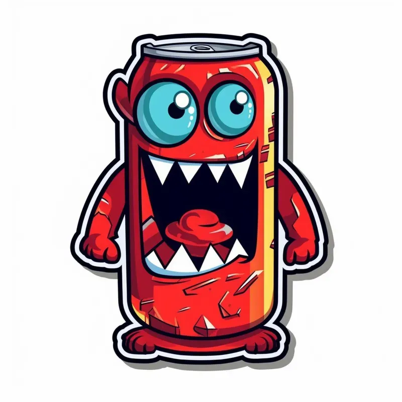 Funny Scary Monsters Stickers Midjourney Prompt | PromptBase