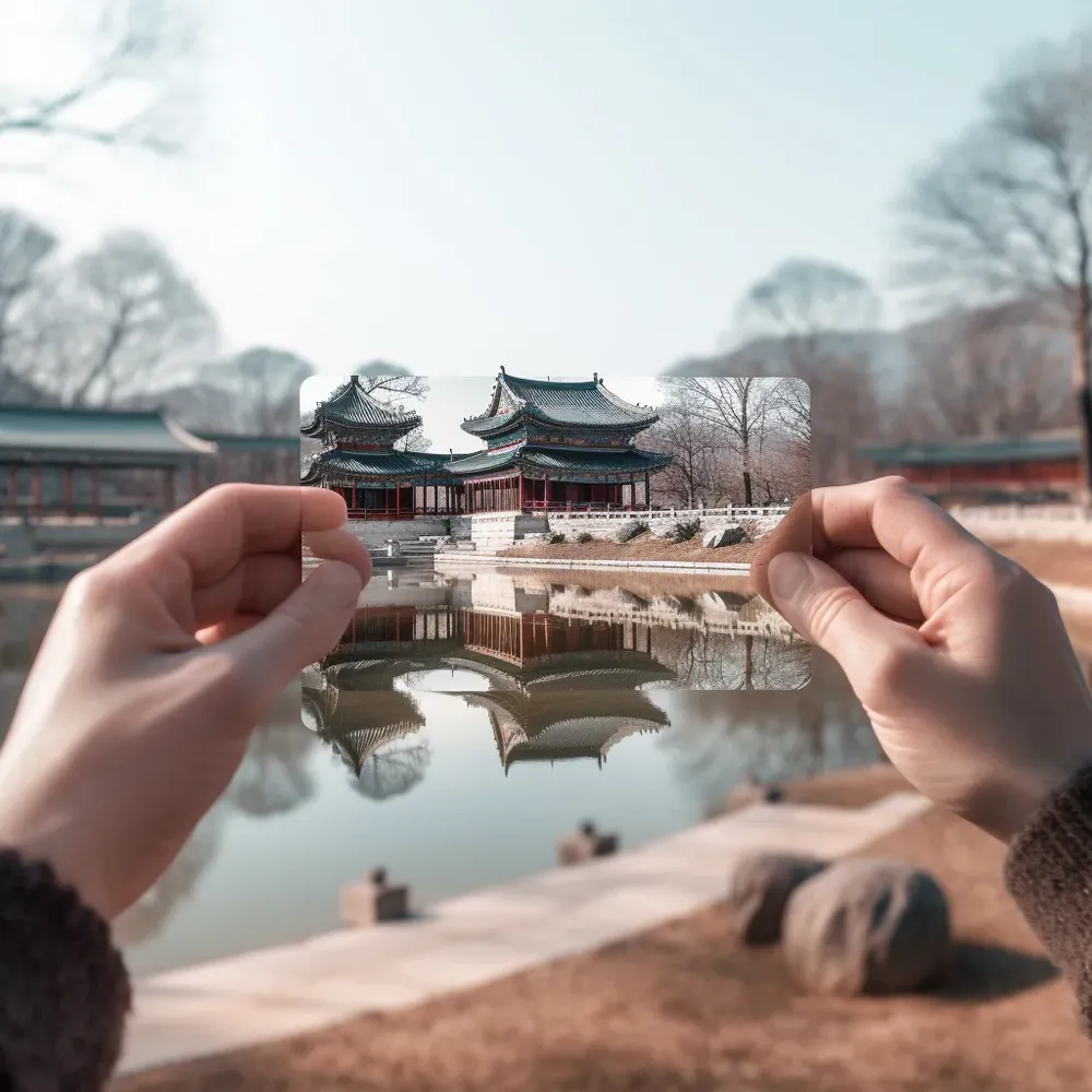 Optical Illusions With Monuments Midjourney Prompt | PromptBase