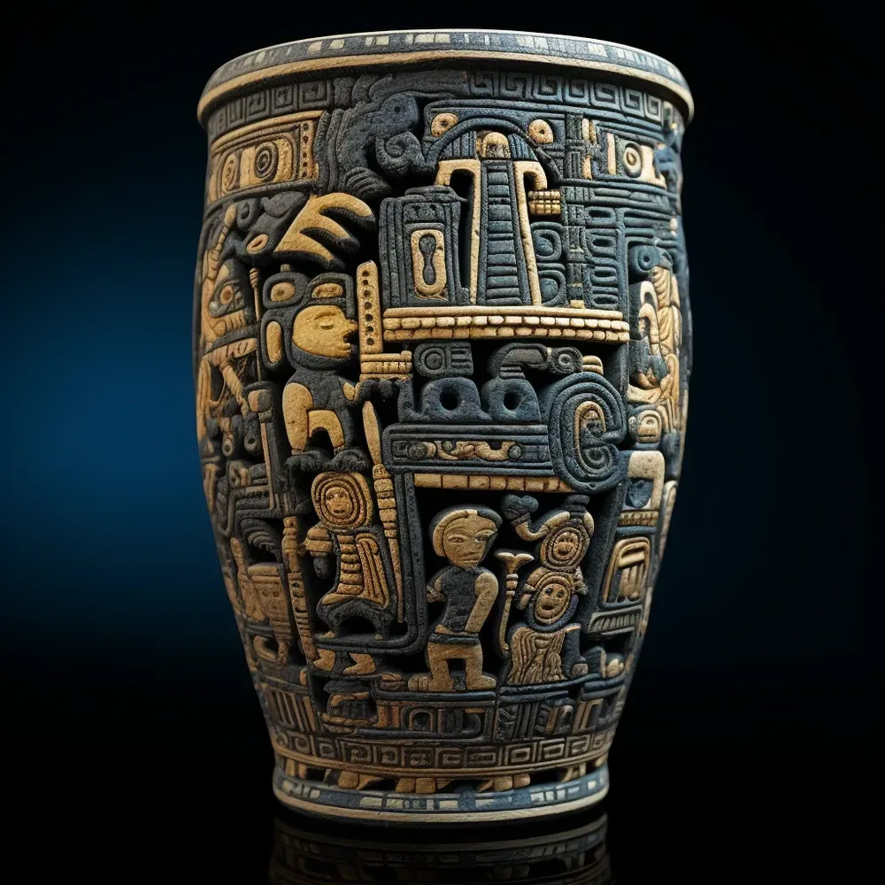 Realistic Mayan Ceramics Midjourney Prompt | PromptBase