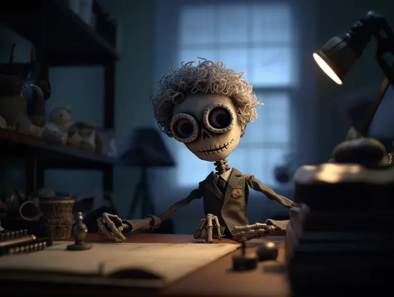 Tim Burton Style Stop Motion Puppets Midjourney Prompt | PromptBase