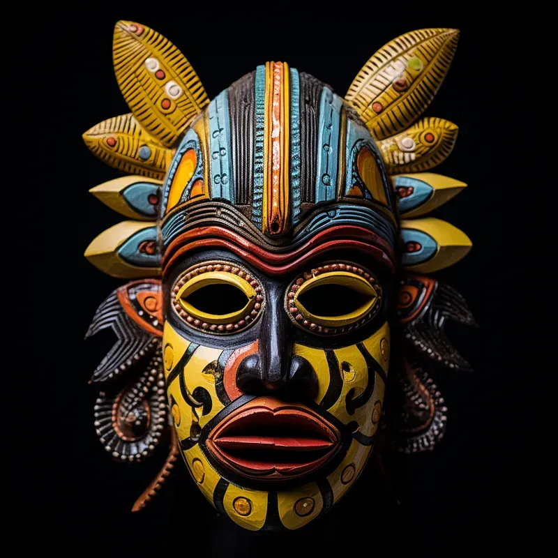 Yoruba Masks From Nigeria Midjourney Prompt | PromptBase