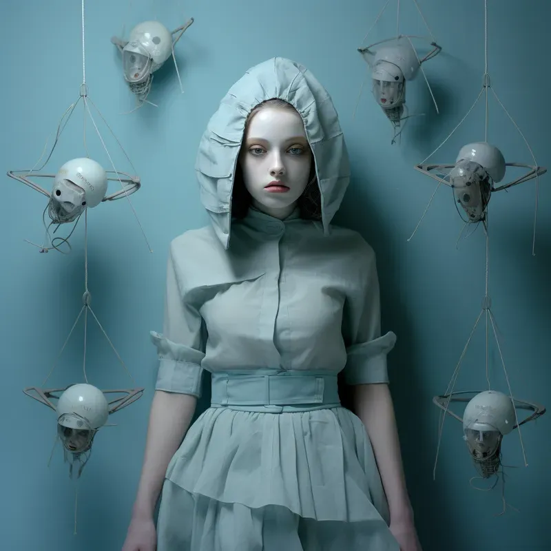 Surreal Images With Horror Dolls Midjourney Prompt | PromptBase