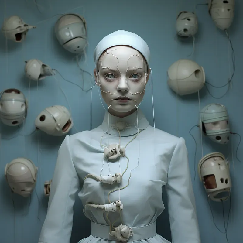 Surreal Images With Horror Dolls Midjourney Prompt | PromptBase