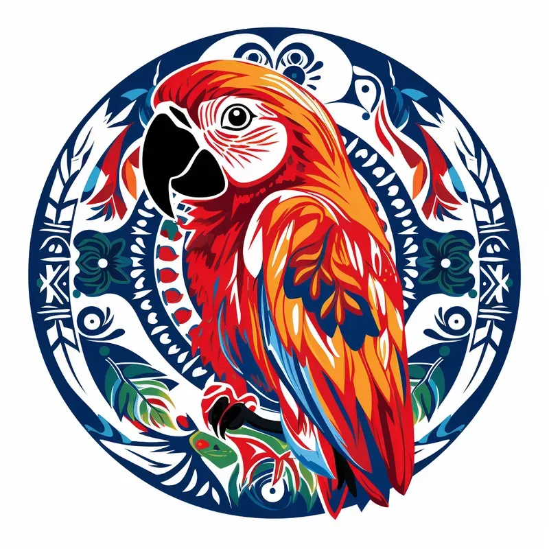 Panamanian Molas Tshirt Designs To Print Midjourney Prompt | PromptBase