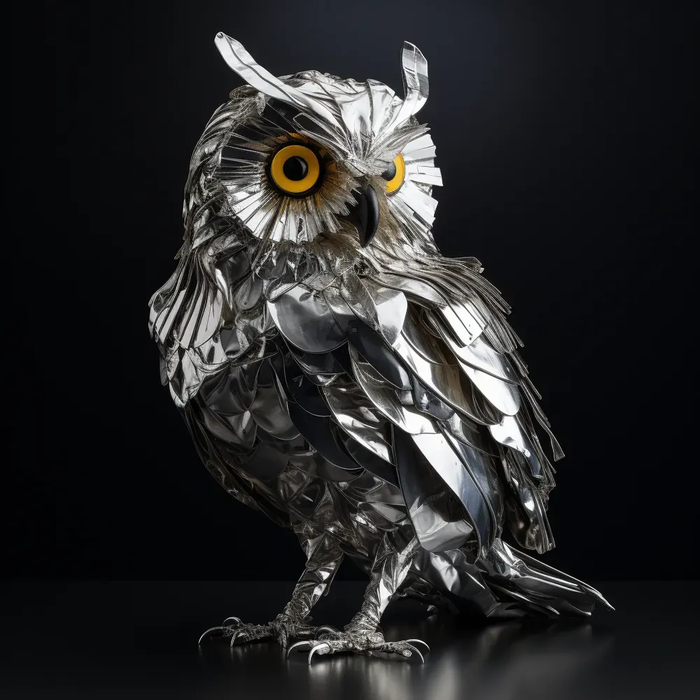 Aluminum Animal Sculptures Midjourney Prompt | PromptBase