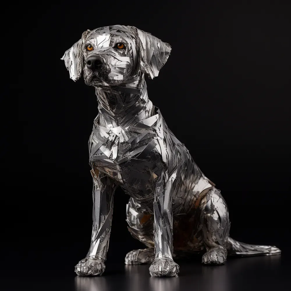 Aluminum Animal Sculptures Midjourney Prompt | PromptBase
