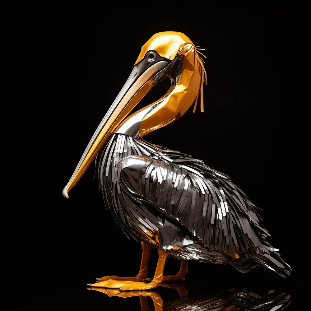 Aluminum Animal Sculptures Midjourney Prompt | PromptBase