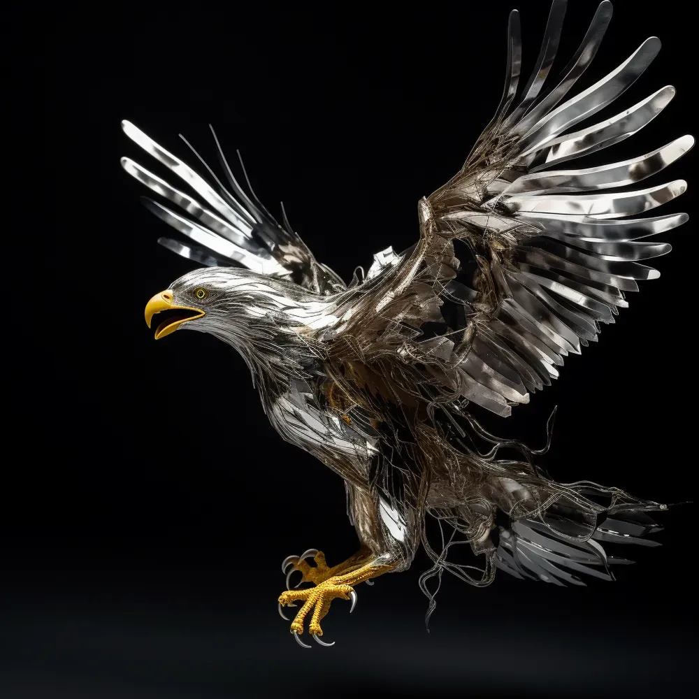 Aluminum Animal Sculptures Midjourney Prompt | PromptBase