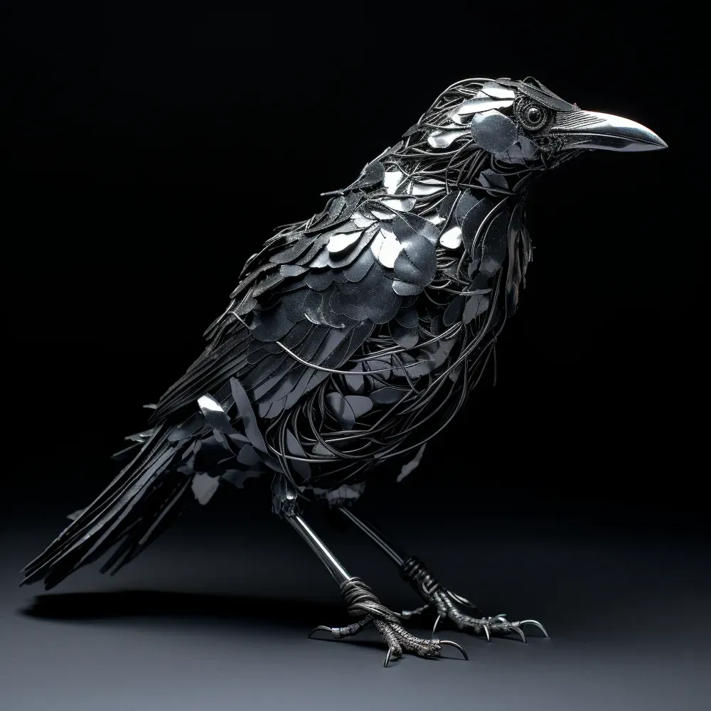 Aluminum Animal Sculptures Midjourney Prompt | PromptBase