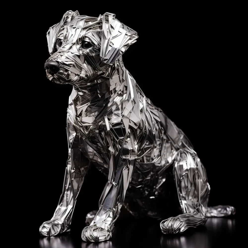 Aluminum Animal Sculptures Midjourney Prompt | PromptBase