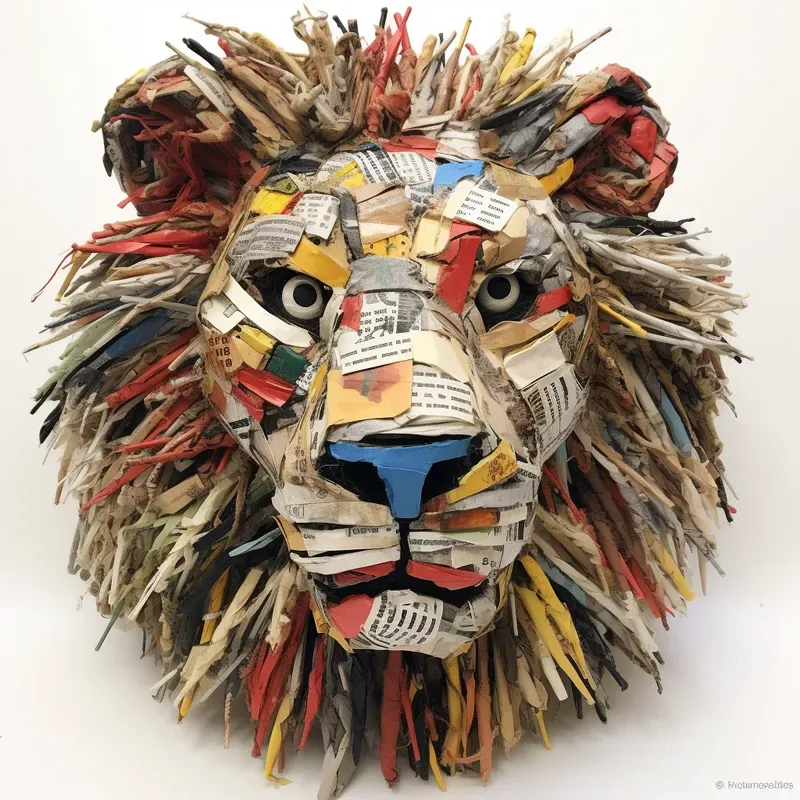 Sculptures Made From Newspapers Midjourney Prompt | PromptBase