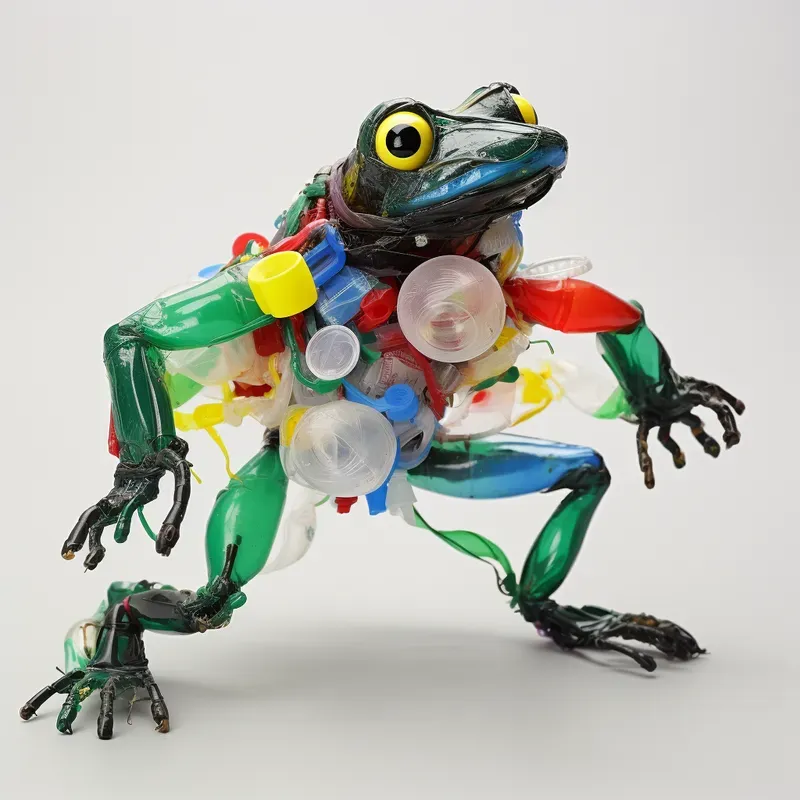 Sculptures Made With Recycled Objects Midjourney Prompt | PromptBase