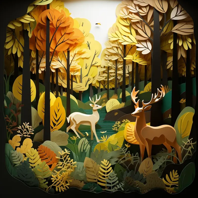 Papercut Digital Technique Style Midjourney Prompt | PromptBase