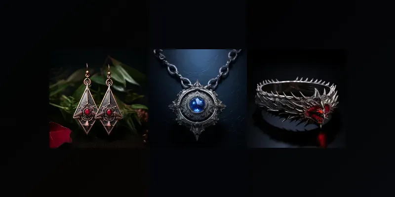 The Witcher Vran Jewels Midjourney Prompt | PromptBase